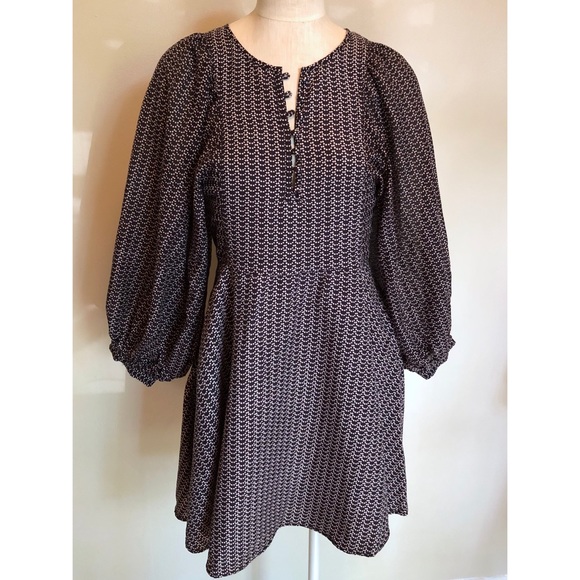 Anthropologie | Dresses | Maeve M Niyala Long Puff Sleeve Dress | Poshmark